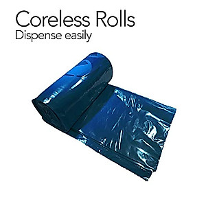 Resilia Heavy Duty Soiled Linen Bags - Hospital Waste Disposal, Laundry Bag, Trash Liner, Sanitary Storage, Dark Blue, 33 Gallon, 29x43 inch, 25 Bags