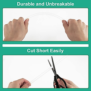 6PCS Replacement Straws Compatible with Hydro Flask, 24.7cm/9.7inch Clear Reusable Straws for Hydro Flask Wide Mouth Straw Lid 40 oz Water Bottle with A Cleaning Brush, BPA Free