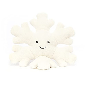 Jellycat Amuseables Snowflake Stuffed Toy, Medium 12 inches | Winter Plush and Décor