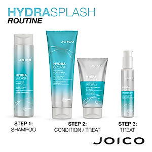 Joico HydraSplash Hydrating Shampoo and Conditioner| For Fine, Medium, Dry Hair | Replenish Moisture | Add Hydration & Softness | With Sea Kelp & Coconut Water |