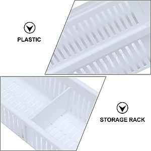 Angoily 1pc Drainer Stretchable Non- Bathtub Shelf Book Retractable Expandable Slip Bottle Tray Bathroom Rack Supplies Bath Organizer Extendable Candle Stand Toy Storing Caddy Bathing