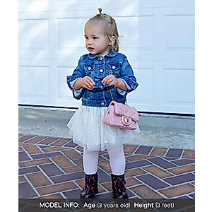 mibasies Kids Purse Toddler Gifts for Little Girls Crossbody Purses Presents (Lambskin pink), mini