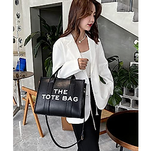 JBB Tote Bags for Women Oversized PU Leather Crossbody Bags Top-Handle Shoulder Tote Bags