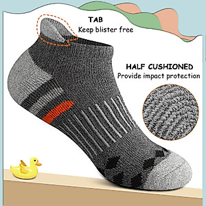 Comfoex 10 Pairs Boys Socks Ankle Athletic Socks For Big Little Kids Cotton Half Cushioned Socks