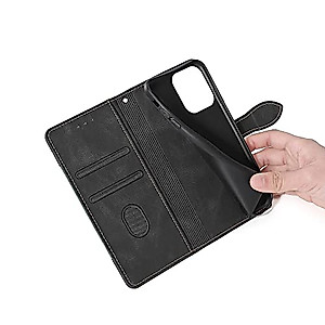 Fansipro Wallet Folio Case for Samsung GALAXY A40, Premium PU Leather Slim Fit Cover for Galaxy A40, 2 Card Slots, Easy Carry, Black