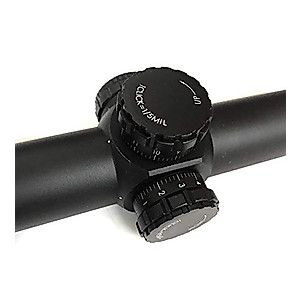 Ade Advanced Optics 1-6 x 24mm Tactical Rifle Scope Green/Red Illuminated Etched Glass Mil Dash Reticle
