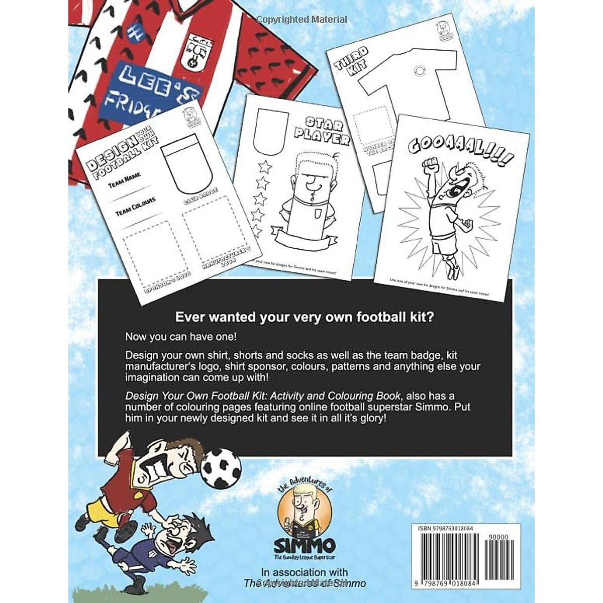 Design Your Own Football Kit: Activity And Colouring Book For Kids 8-14