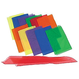 AIVIAI Rhythm Band Large Multi-Color Rhythm Scarves (Pack of 12)