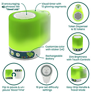 Goodtimer (1st Generation, Not Compatible W/App Positive Reinforcement Game for Families. Replace Behavior, Reward, and Chore Charts for Kids with a Visual Timer, Token Allowance, and Time in Tool.