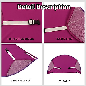 Stroller Sun Cover, Anti UV Sunshade Sun Cover Breathable Baby Sun Shade with Adjustable Strap, Pushchair Sunshade Sun Rain Wind Canopy Cover Protection Stroller Accessories