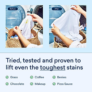 BLUELAND Laundry Detergent Tablets, Starter Set, 60 Count with Tin, Unscented, Plastic-Free Eco-Friendly Pods, Sheets, Liquid Alternative - Natural, Gentle, Non Toxic