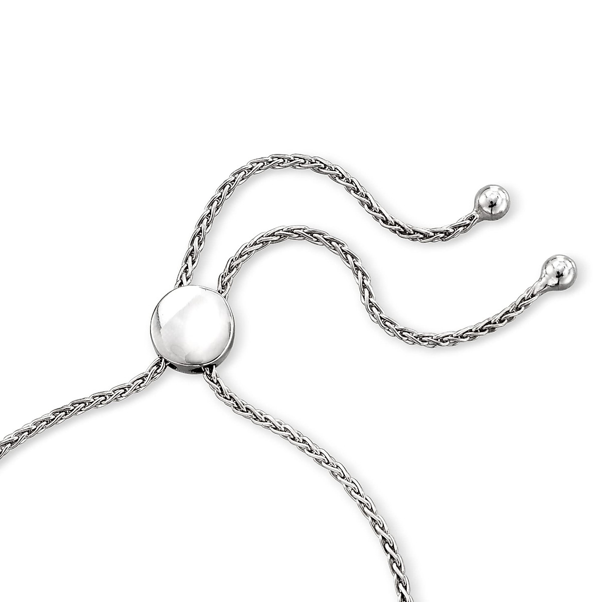 Ross-Simons 0.30 ct. t.w. Diamond Butterfly Bolo Bracelet in Sterling Silver