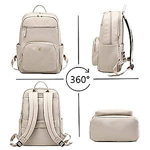 QHRIDS Travel Laptop Backpack 15.6 Inch Anti Theft Work Laptop Bag Large College Water Resistant Casual Daypacks Business Hiking Computer Backpacks for Women