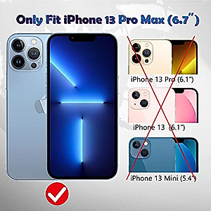 QHOHQ 2 Pack Privacy Screen Protector for iPhone 13 Pro Max 6.7" with 2 Packs Camera Lens Protector, Full Screen Tempered Glass Film,9H Hardness Anti-Scratch, Anti Spy, Easy to install - Case Friendly