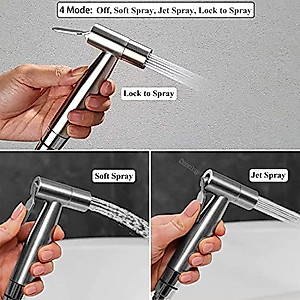 Sneatup Bidet Sprayer Set with Mixing Valve, Warm & Cold Water