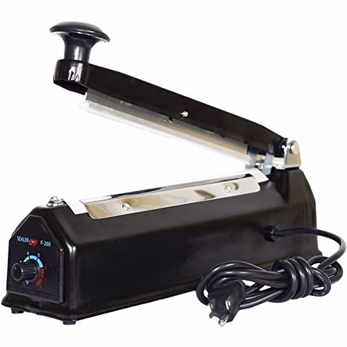 Bag-N-Seal Impulse - Cellophane Bag Sealer with Extra Heating Element & Teflon Sheet, 8"/200mm