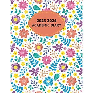 A4 Academic Diary 23-24 week to view: 2023-2024 Teacher Planner July to June, Simple and large Teacher Planner 2023 2024