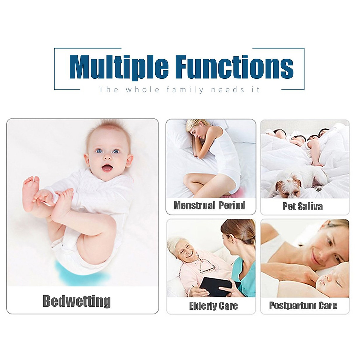 Liveinu Plush Fleece Incontinence Underpads Waterproof Reusable Incontinence Bed Pad Washable Incontinence Underpads 8 Cups Absorbency Mattress Protector for Adults, Kids and Pets Pink 35"x47"