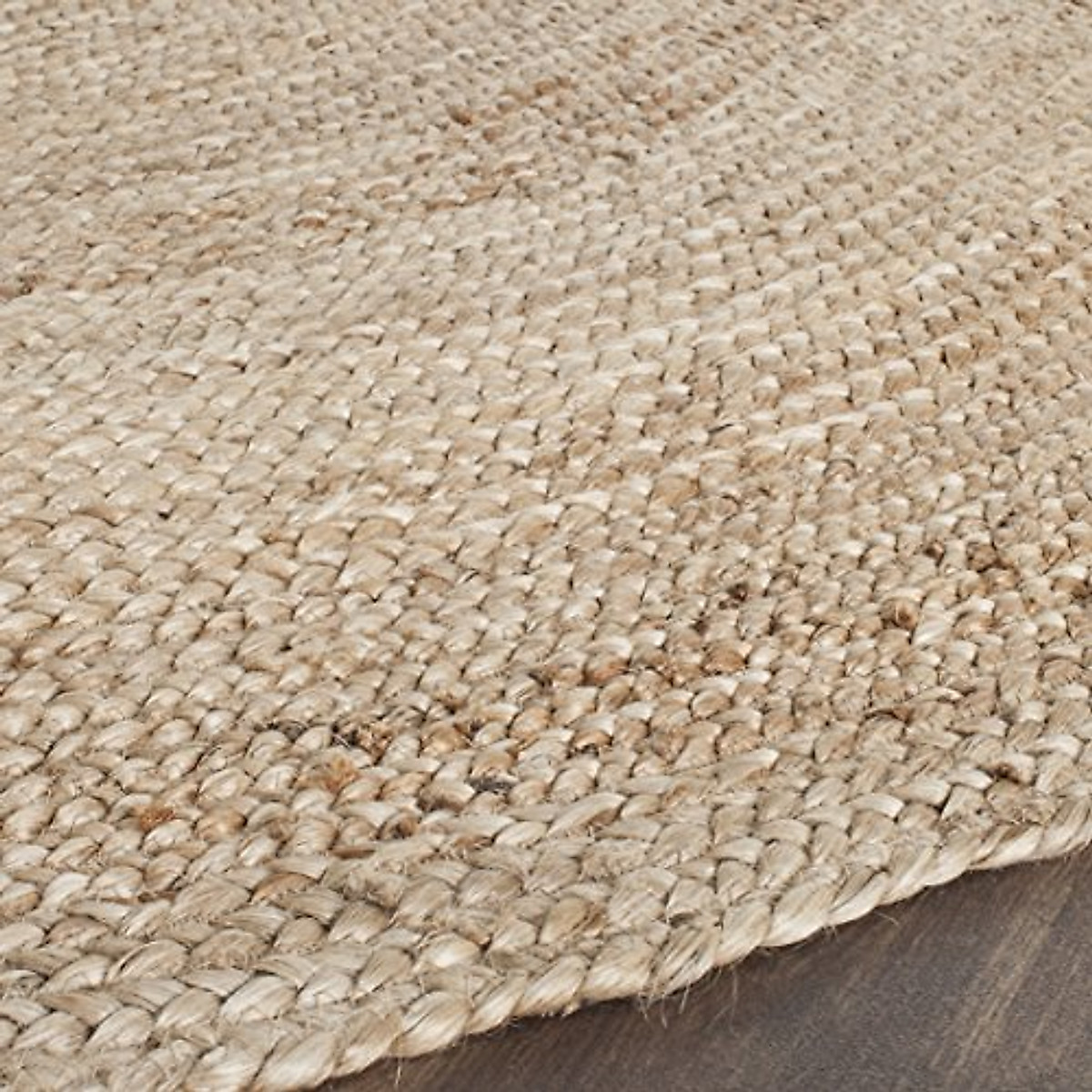 SAFAVIEH Cape Cod Collection Area Rug - 3' x 5' Oval, Natural, Handmade Flat Weave Jute, Ideal for High Traffic Areas in Living Room, Bedroom (CAP252A)