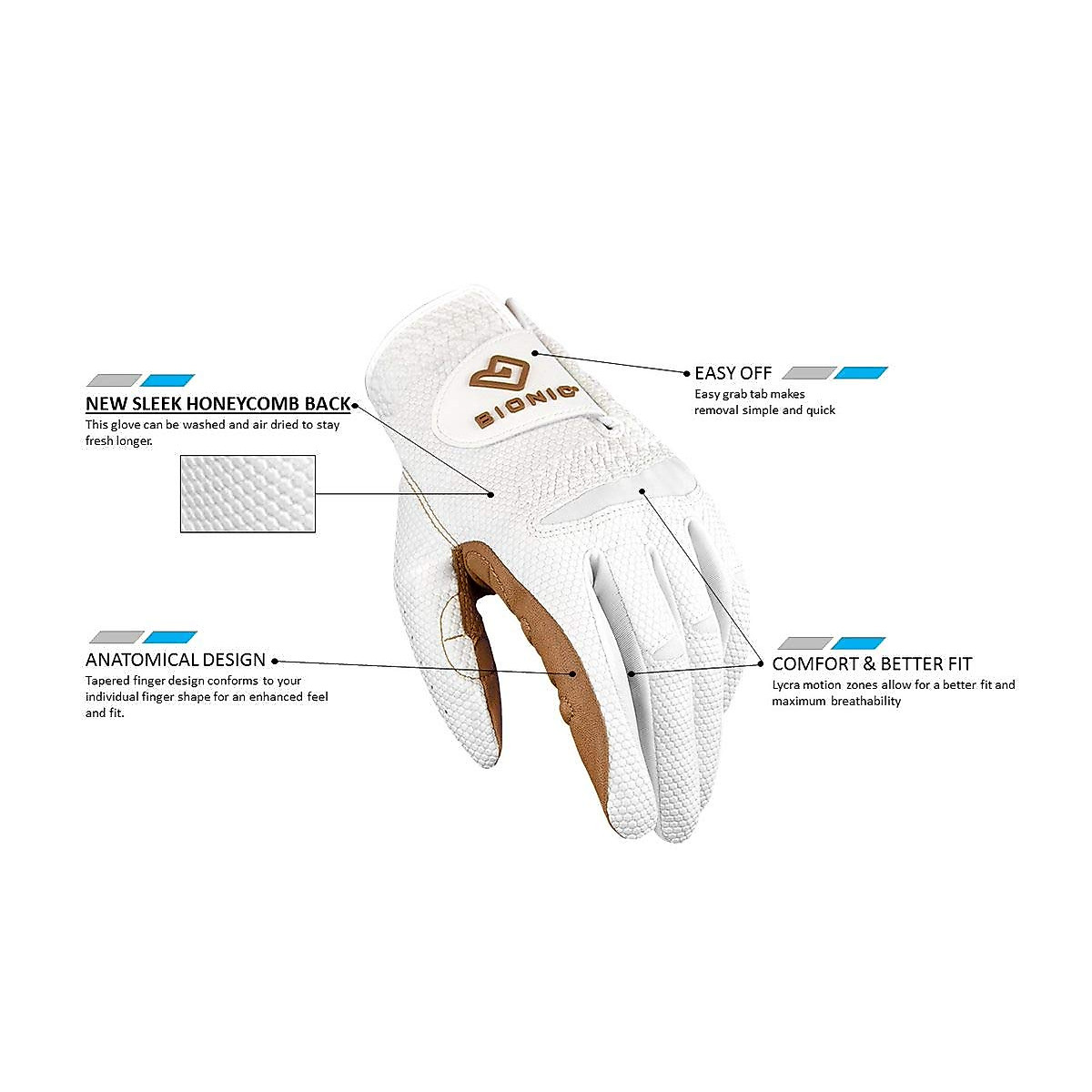 Bionic Women's RelaxGrip 2.0 Golf Glove (Large, Left)