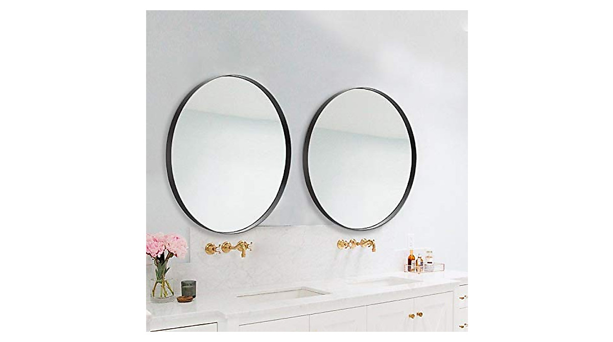 NeuType 28-Inch Round Mirror - Stylish & Durable Decor