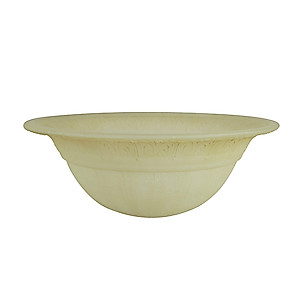 Aspen Creative Amber 23095-01A Transitional Style Replacement Torchiere Glass Shade, 6" Height x 15-3/4" Diameter