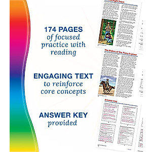 Spectrum Reading Comprehension Grade 4 Workbooks, Spectrum Grade 4 Nonfiction and Fiction Reading Comprehension, Summarizing Stories and Identifying Themes, and Critical Thinking Skills