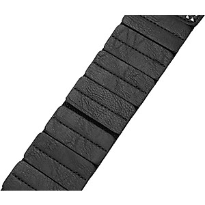 BlackButterfly Wide Elastic Stretch Retro Metal Interlock Buckle Belt (Black, US 10-12)