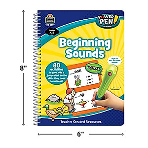 Teacher Created Resources Power Pen Learning Book, Beginning Sounds (6859)