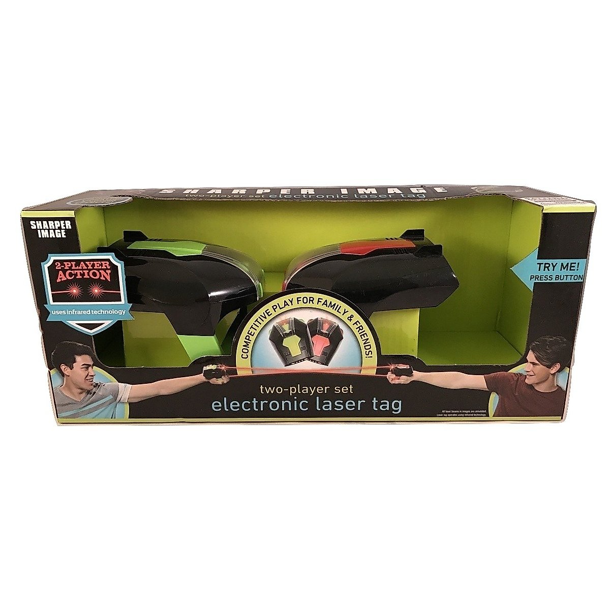 Laser Tag Electronic Game - Two Player Set - Lights, Vibration & Sound, Infrared Technology