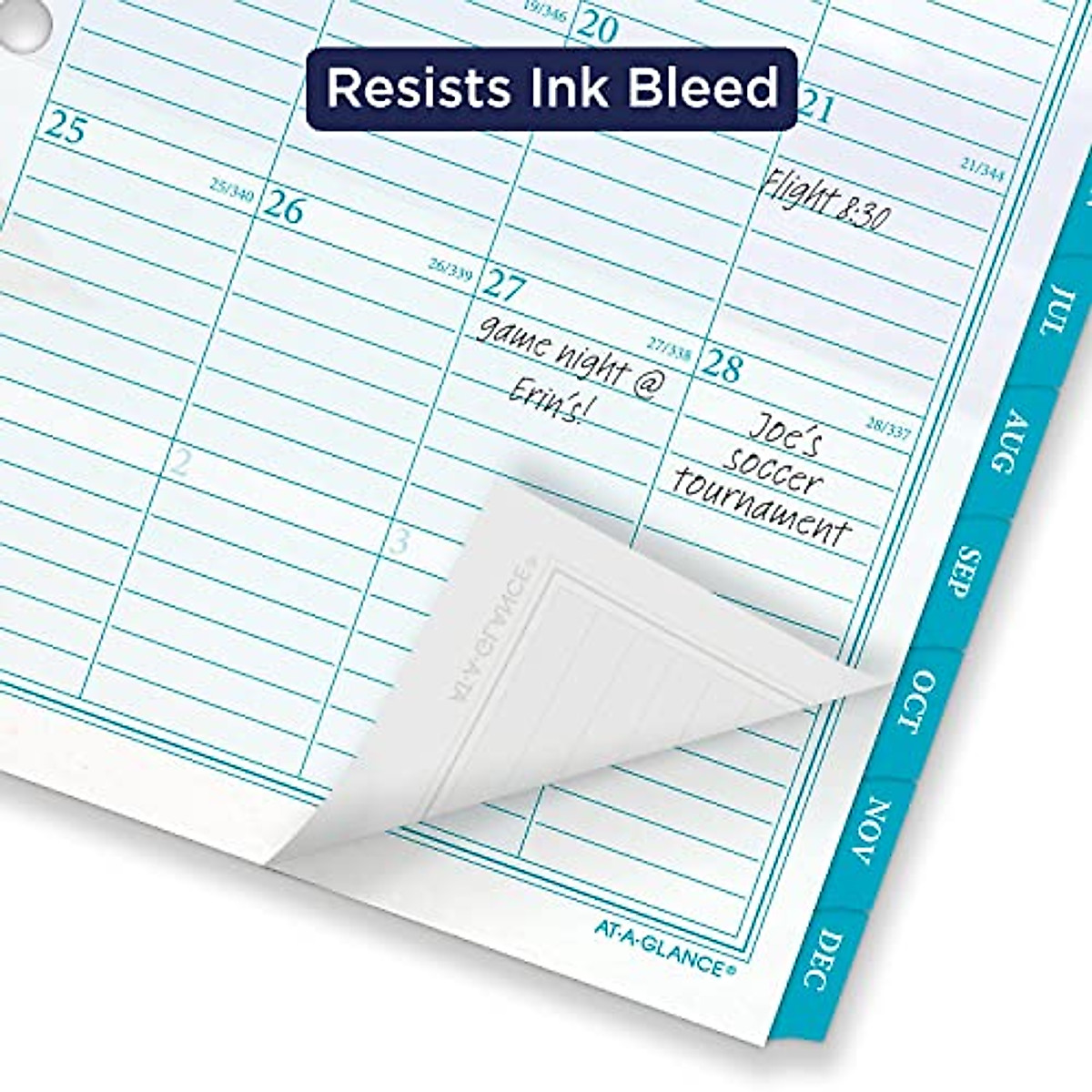 AT-A-GLANCE 2023 Weekly & Monthly Planner Refill, Hourly, 13483 Day-Timer, 5-1/2" x 8-1/2", Size 4, Monthly Tabs, Seascapes (381-285Y)