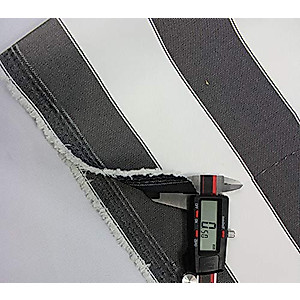 STRIPE CANVAS AWNING FABRIC WATERPROOF OUTDOOR FABRIC 60" Blue/WHTE (1 yard)