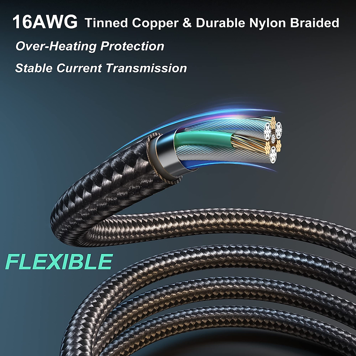 Agtray PCI-e 5.0 Cable Extender 90 Degree Angle, 12VHPWR Connector 16Pin(12+4) Male to 3x8Pin Female 16AWG Sleeved Power Extension Cord with Cable Combs for RTX 4090/4080/3090Ti (12.6in, Black)