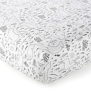 Levtex Baby Nico Set Fitted Sheet, Cotton, Charcoal