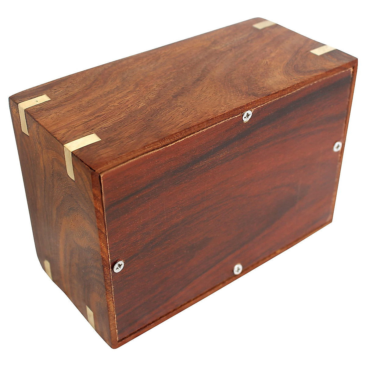 Indian Glance Rosewood Pet Urn Box - Peaceful Pet Memorial Keepsake Urn for Dogs,Cats (Large1 : 9" x 5.5" x 4.5" - 160lbs or 72kg)