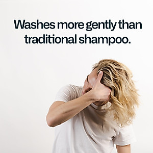 Modern Mammals Light Shampoo Bar - Gentler Wash for Better Hair, Minimalist Hair Care for Men, Low Lather, Conditioner, Sensitive Scalps, No Poo, Vegan, Natural Ingredients, Fragrance-Free (2.4oz Bar)