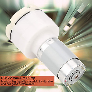 Micro Vacuum Pump, DC 12V Mini Small Low Noise Short Filling Time Air Vacuum Suction Pump Widely Used in Massage Chairs, Leg Machines, Massage Belts and Other Small Appliances Products