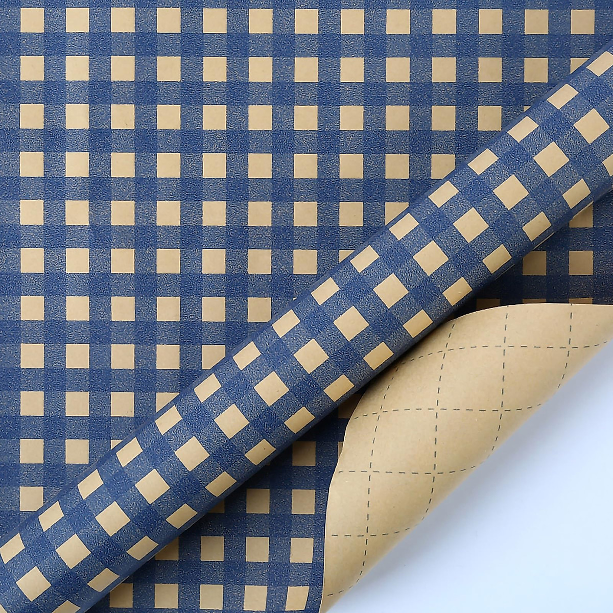 Gift Wrapping Paper Happy Birthday, 6 Geometric Pattern for Men's Gift Wrap, 12 Sheets Pre-cut Man Gift Wrapping Paper, 19.7 X 27.6 Inch， Folded Package, Not rolled