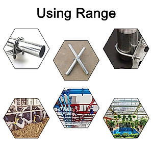 Aoje-Link Round U-Bolts 4.02"(102mm) Inner Width M8 Thread 304 Stainless Steel Silver with Plates Nuts Flat Washers for Car/RV/Trailer Bumper, 2Pcs