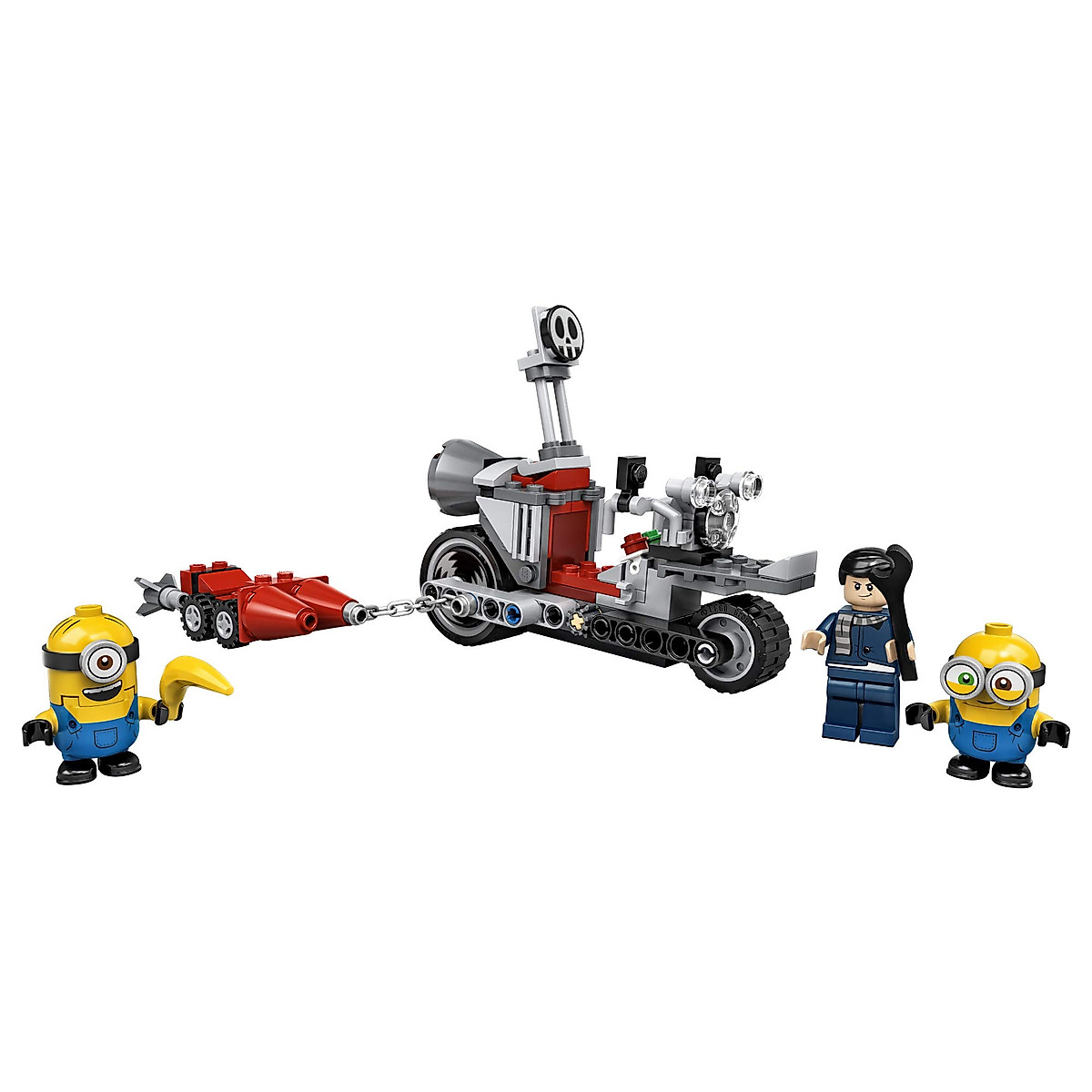 LEGO Minions Unstoppable Bike Chase (75549) Minions Toy Building Kit, with Bob, Stuart and Gru Minion Figures, Makes a Great Birthday Present for Minions Fans (136 Pieces)