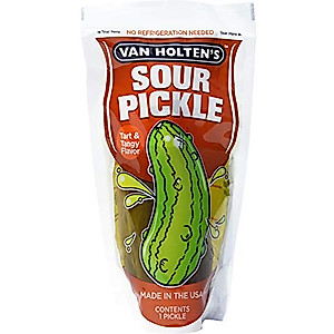 Van Holten's Pickles - Jumbo Sour Pickle-In-A-Pouch - 12 Pack