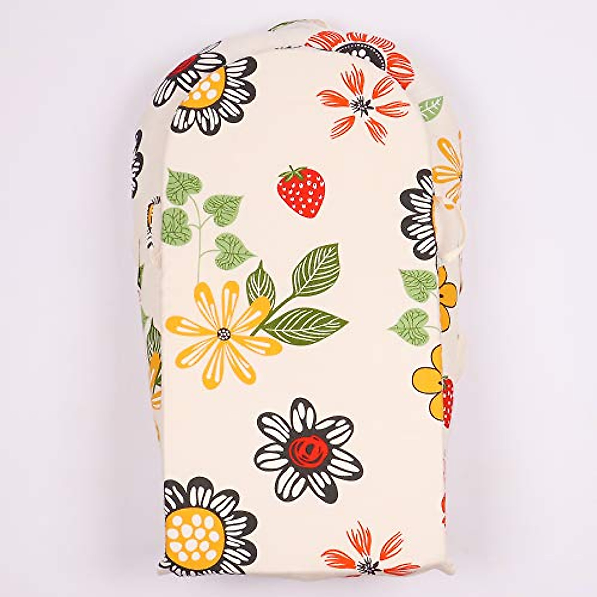 Baby Lounger Cover for Dockatot Deluxe + | Premium Quality Newborn Lounger Cover | 100% Cotton Hypoallergenic Extra Cover [Fits Deluxe+] (Cover Only) Floral