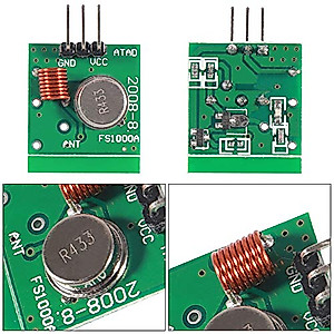 5Pcs 433MHz RF Wireless Transmitter and Receiver Module Kit for ARM/MCU