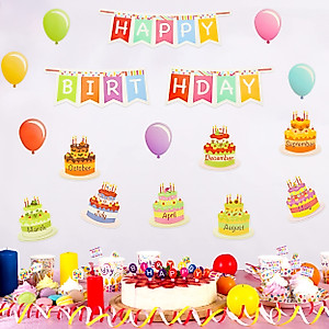 Mr. Pen- Happy Birthday Bulletin Board Set, 20 pcs, Bulletin Board Decorations, Birthday Board Classroom, Birthday Bulletin Board Decorations, Classroom Birthday, Classroom Decorations, Birthday Board