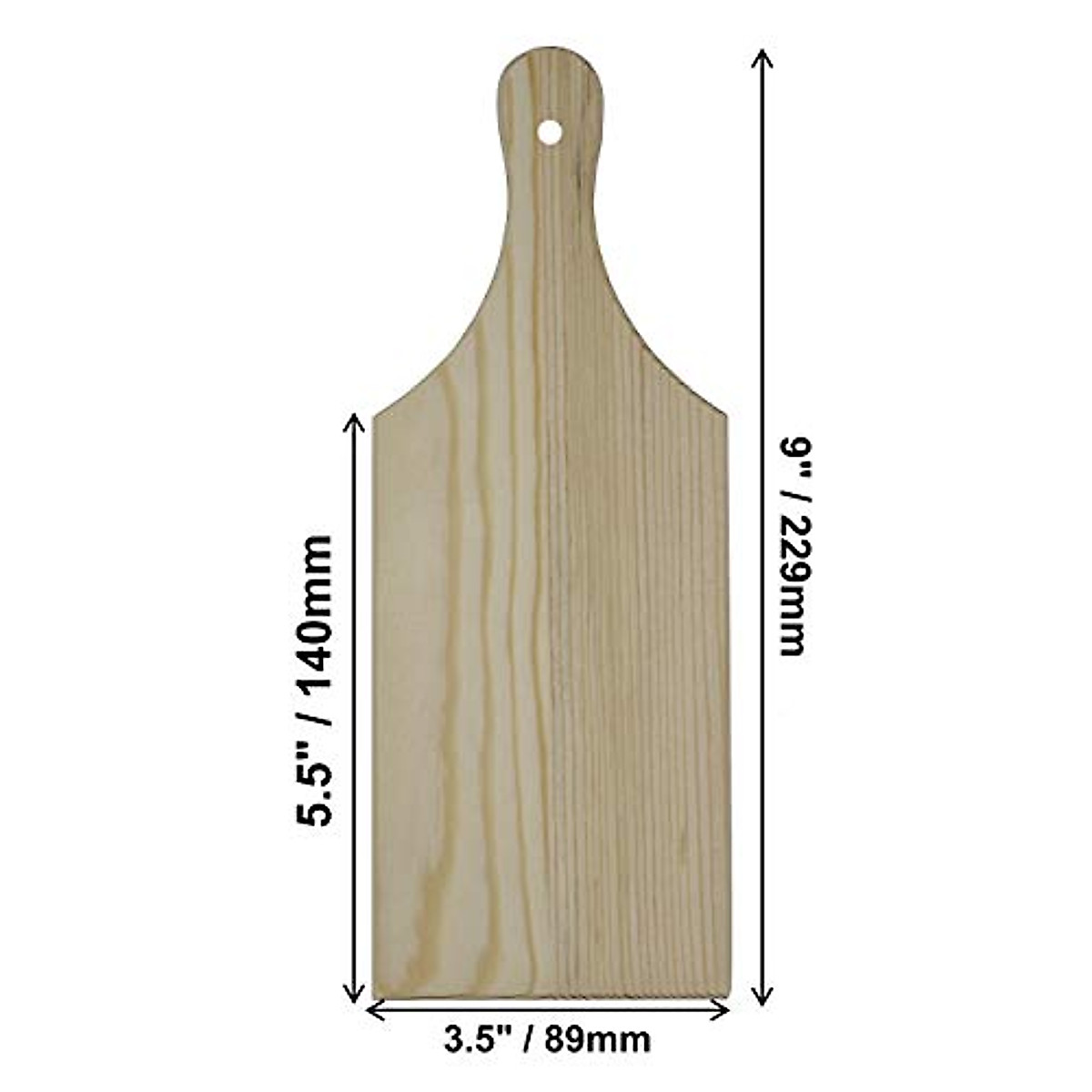 Package of 4 Unfinished Wooden Mini Cutting Boards for Decorating and Crafting