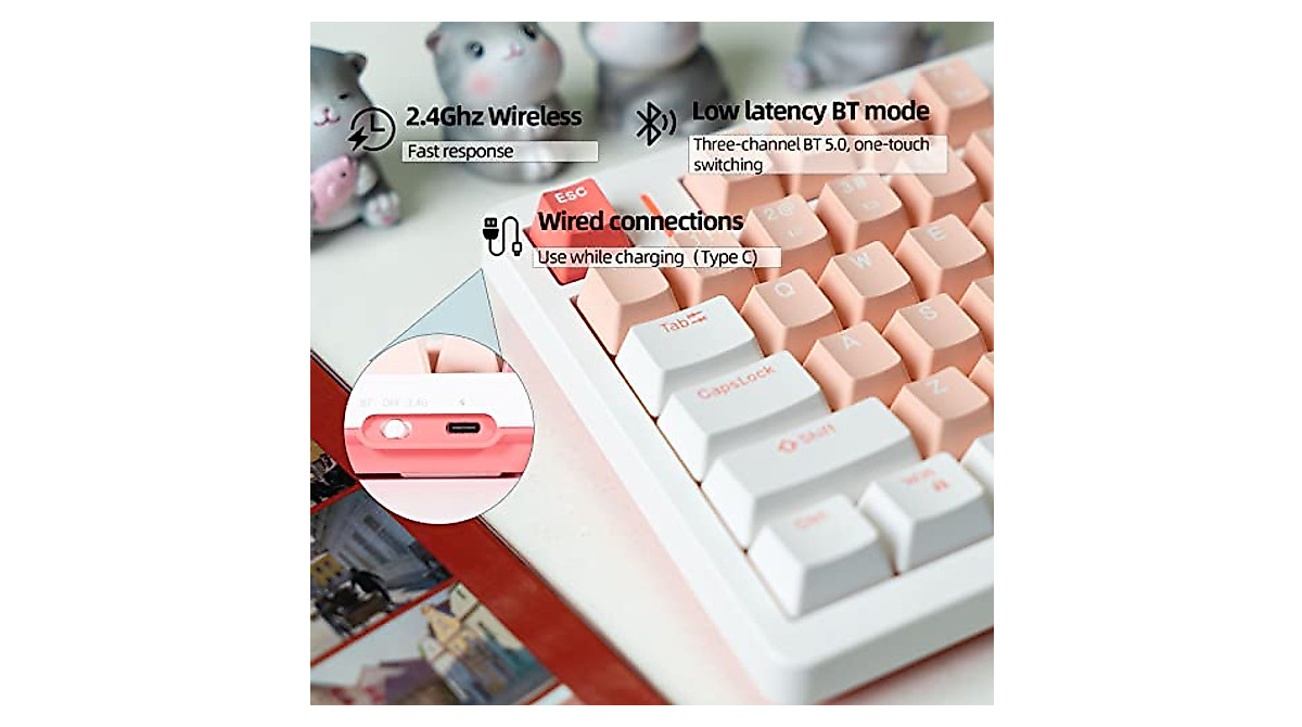 IROK FE75Pro Hot Swappable Mechanical Keyboard, Wireless TKL 75% RGB ...