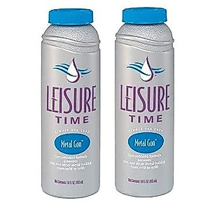LEISURE TIME D Metal Gon Protection for Spas and Hot Tubs, 16 fl oz (Тwо Расk)