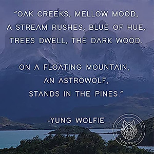 Astrowolf Mountain Floating Shelf, Wooden Mountain Wall Decor for Home, Woodland Nursery, Wood Triangle Shelf for Crystals, Cabin & Bedroom Art Shelves - Great Gifts