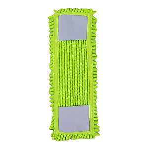 Ellylian Microfiber Flat Mop Replacement Head, Wet And Dry Use, Professional Floor Mop For Hardwood Laminate Tile Vinyl Ceramic,Green
