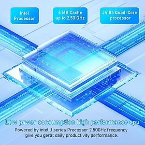 KurieTim Laptop Computer 8GB DDR4 256GB SSD Quad-Core Intel Celeron J4105(Up to 2.5GHz), 14.1 inch 1080P FHD Traditional Laptops, WiFi, Webcam, USB3.0, Mini HDMI, Windows 11 Pro